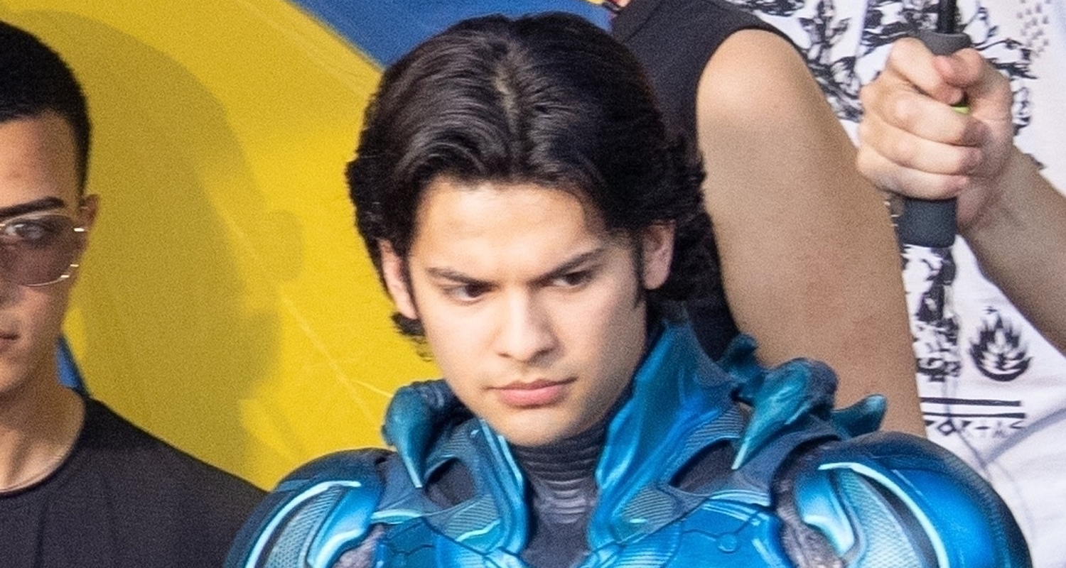 Xolo Maridueña Seen On ‘Blue Beetle’ Set For First Time In Full Costume ...