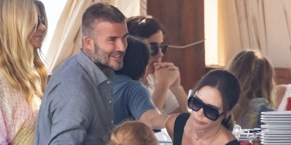 David & Victoria Beckham Dine Out With Sarah Ferguson in Italy | David ...