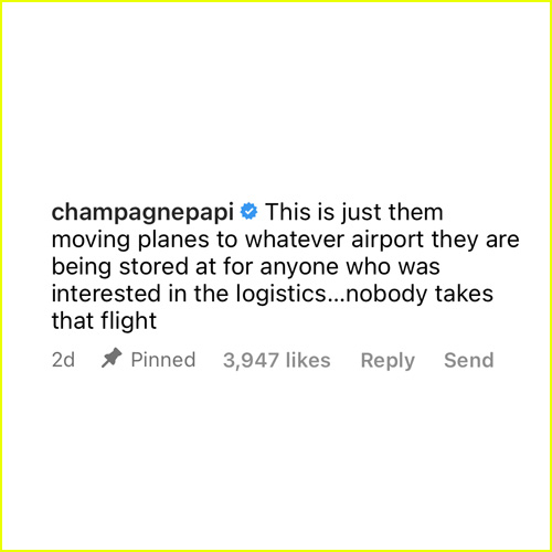 Drake Responds to Viral Tweet Tracking 14 Minute Flight Time on His ...