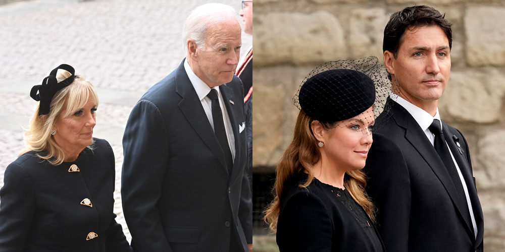 Joe Biden, Justin Trudeau & Other World Leaders Attend Queen Elizabeth ...