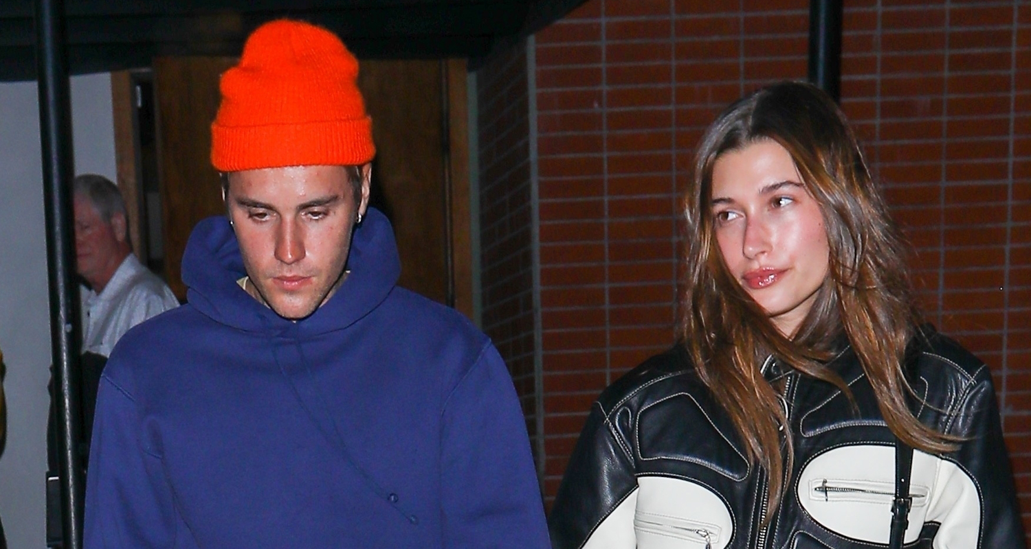 Justin & Hailey Bieber Hold Hands on Dinner Date in West Hollywood ...