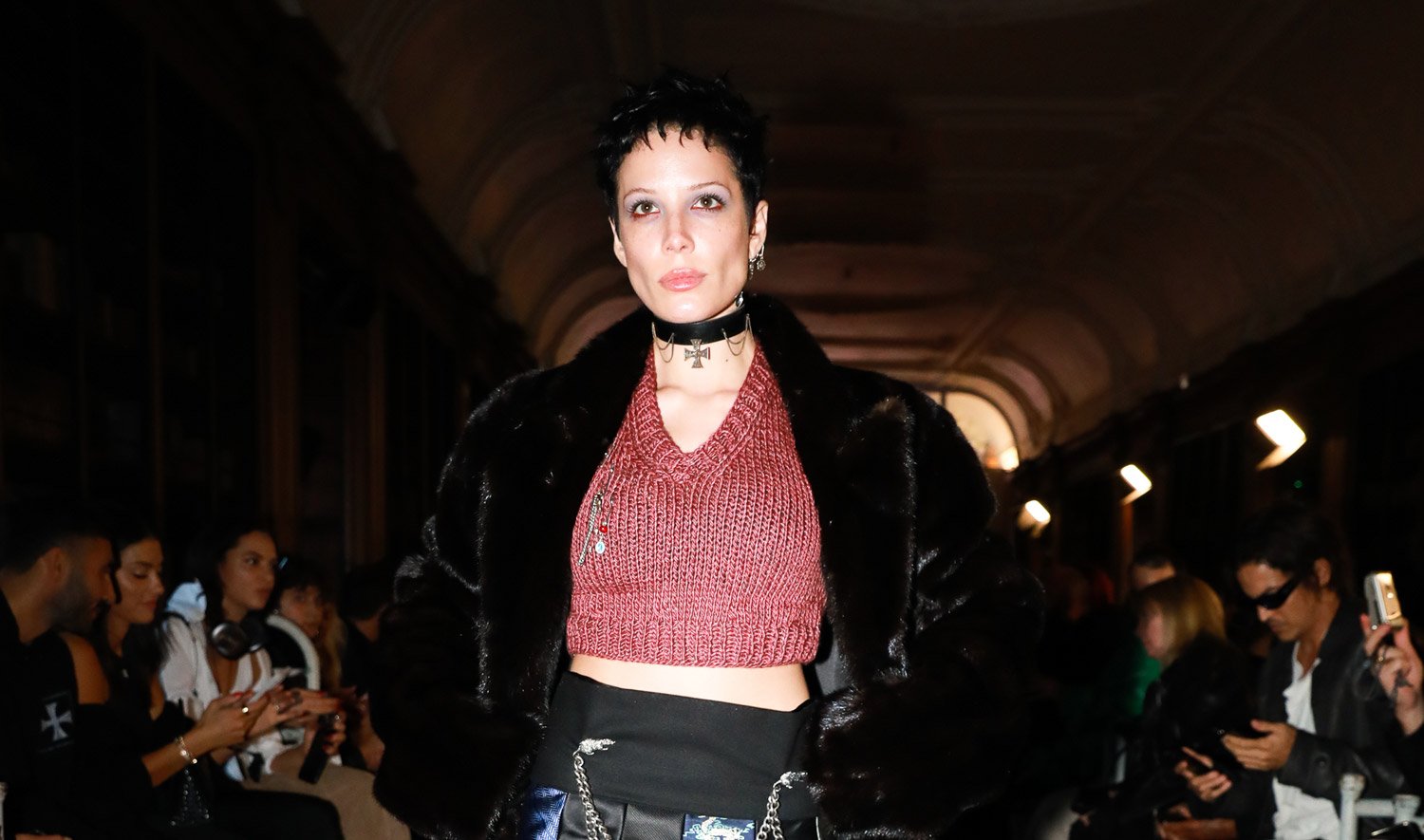 Halsey Rocks an Edgy Look for Enfants Riches Deprimes Show in Paris ...