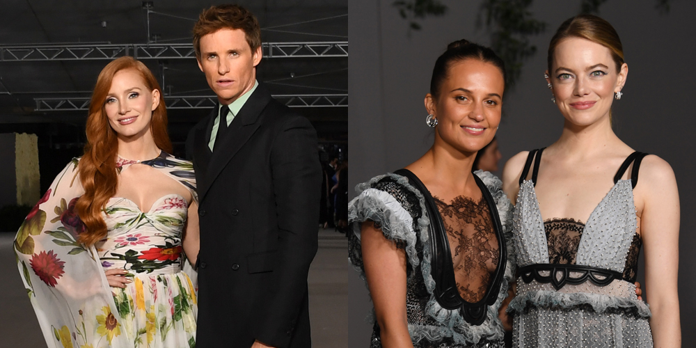 Jessica Chastain, Eddie Redmayne Meet Up With Former Co-Stars Emma ...