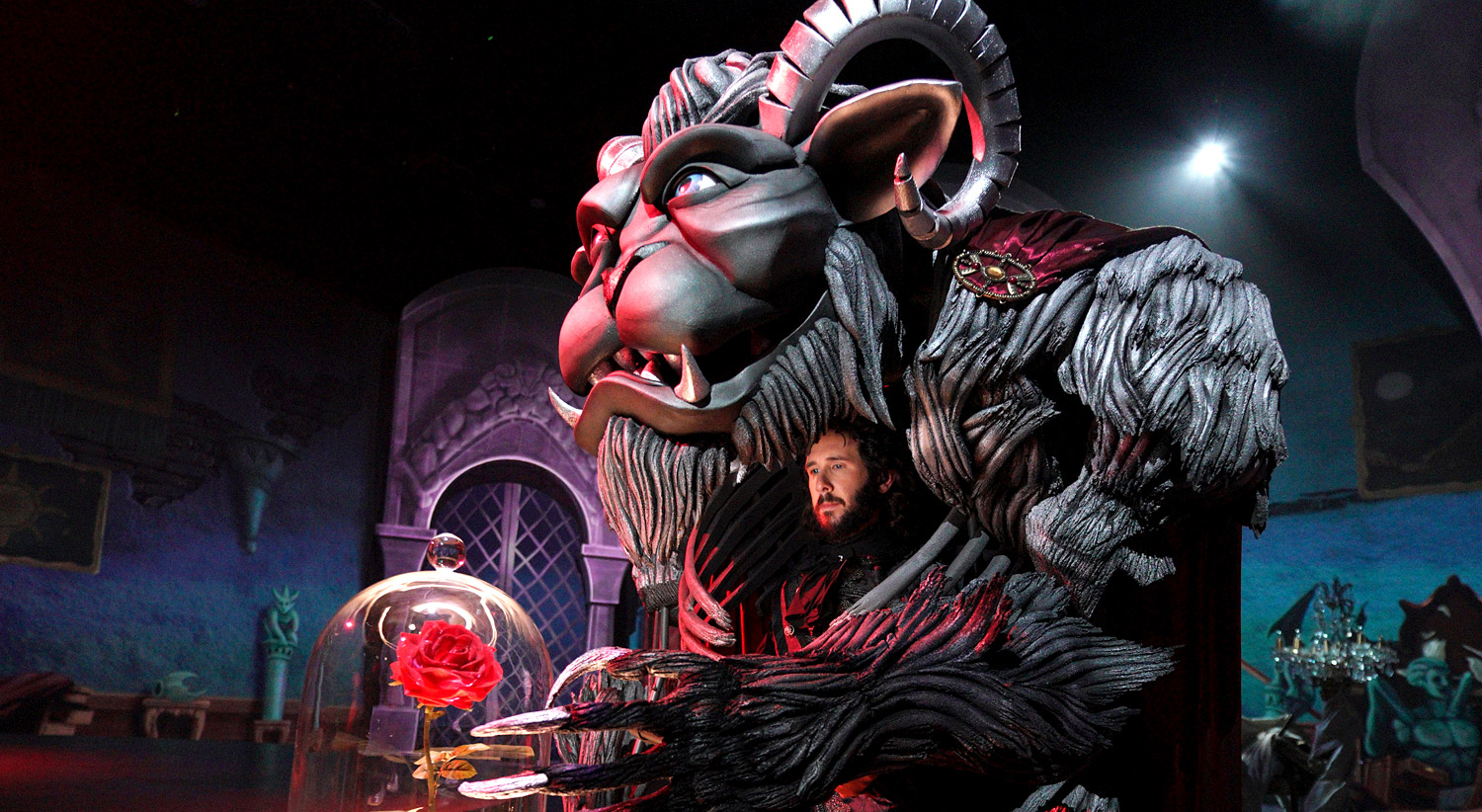 Every Photo of Josh Groban’s Mind-Blowing The Beast Costume for ABC’s ...