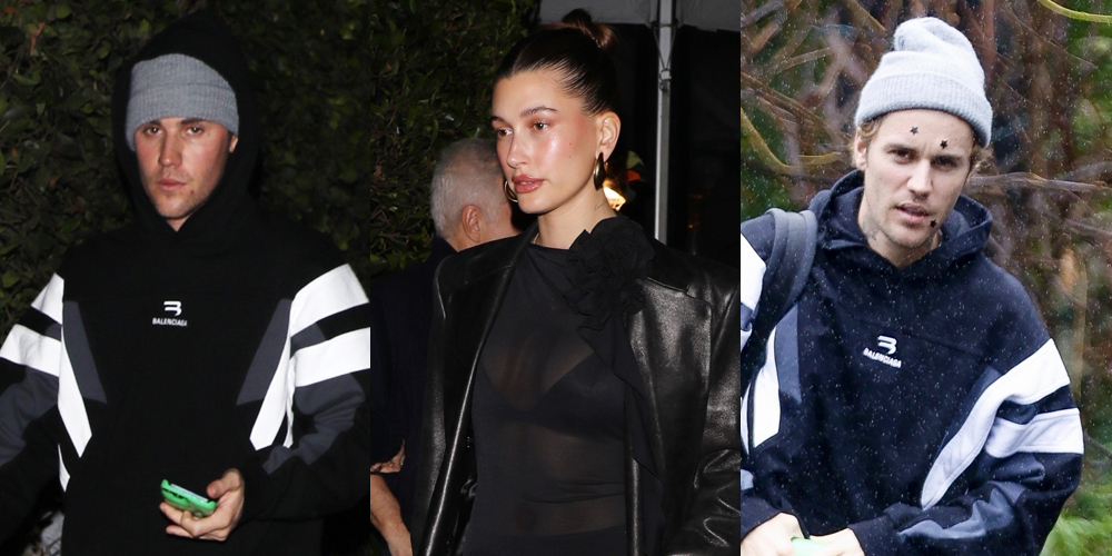 Justin Bieber Rewears Outfit Including Balenciaga Hoodie For Night Out ...