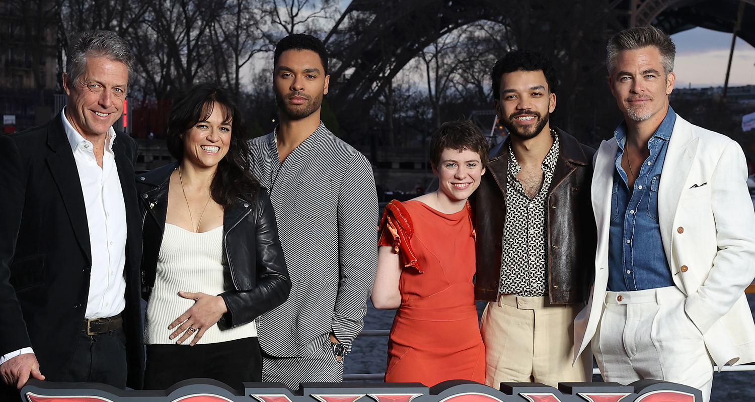 Chris Pine Joins ‘Dungeons & Dragons’ Co-Stars at Photocall in Paris | Chris Pine, Hugh Grant ...