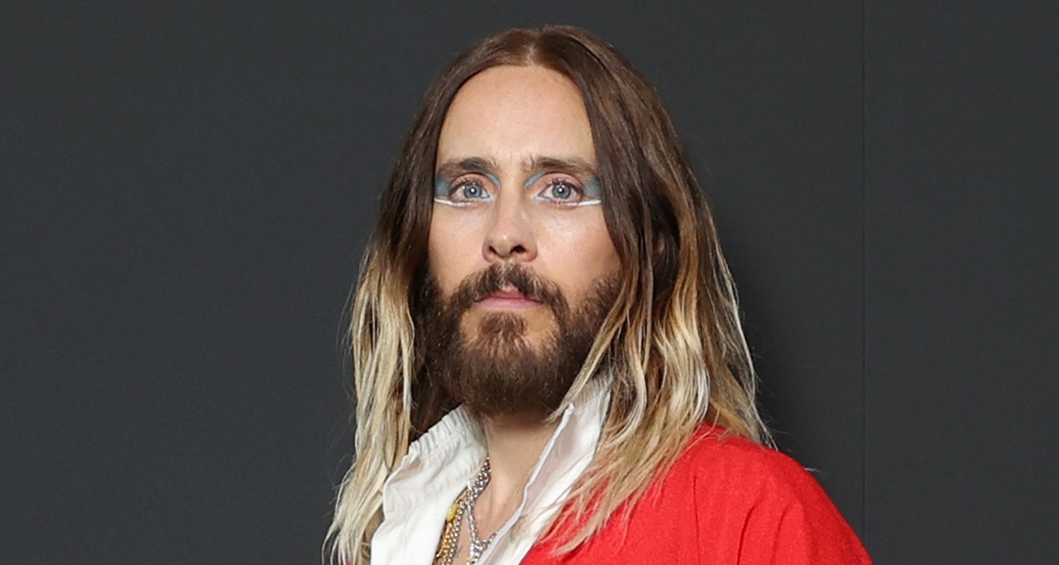 Jared Leto Sports Metallic Eye Makeup to Acne Studios Fashion Show in ...