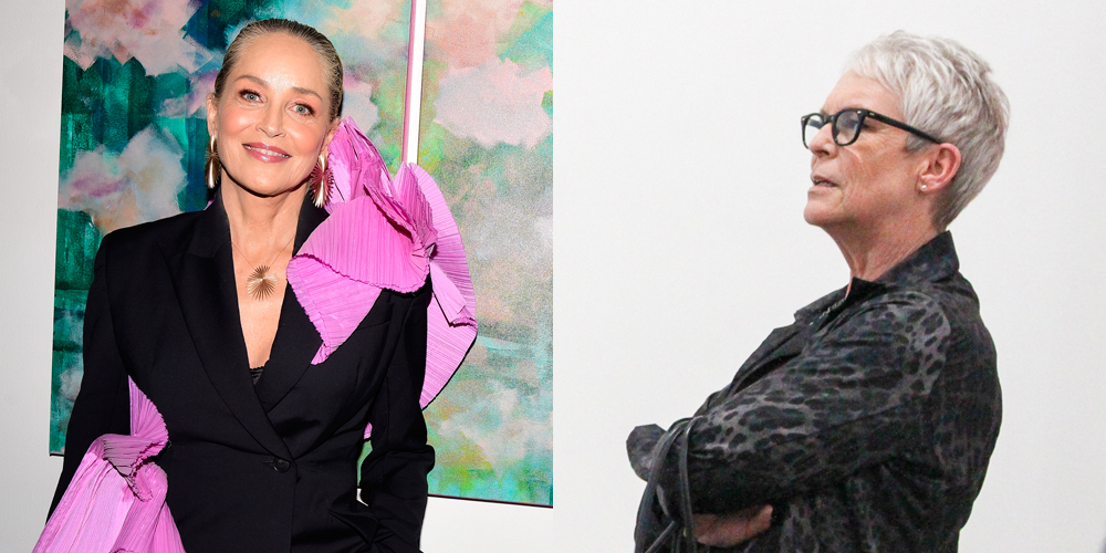 Sharon Stone Debuts ‘Shedding’ Art Show, Jamie Lee Curtis Lends Support ...