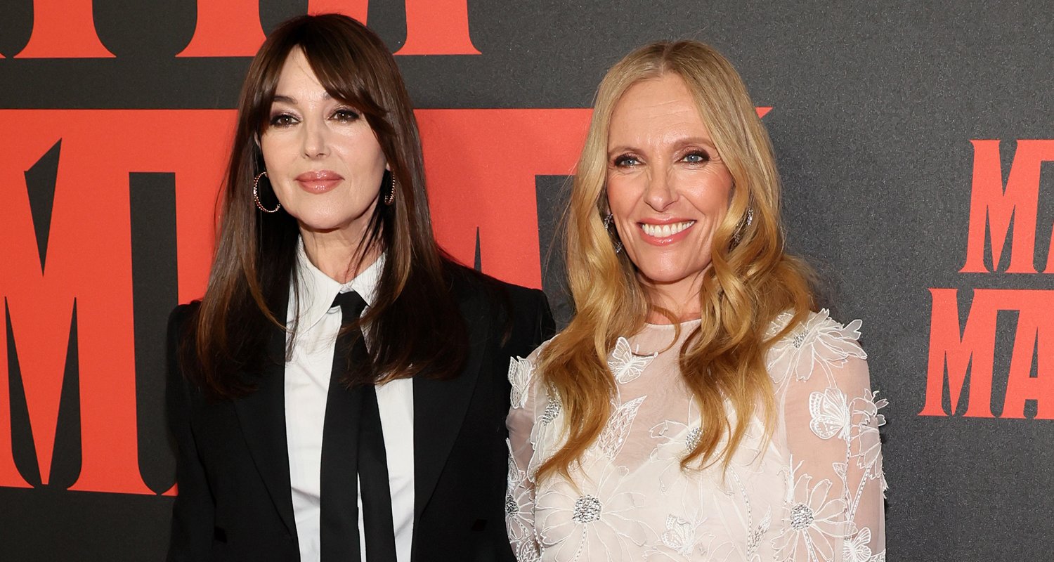 Toni Collette & Monica Bellucci Arrive in Style for ‘Mafia Mamma ...
