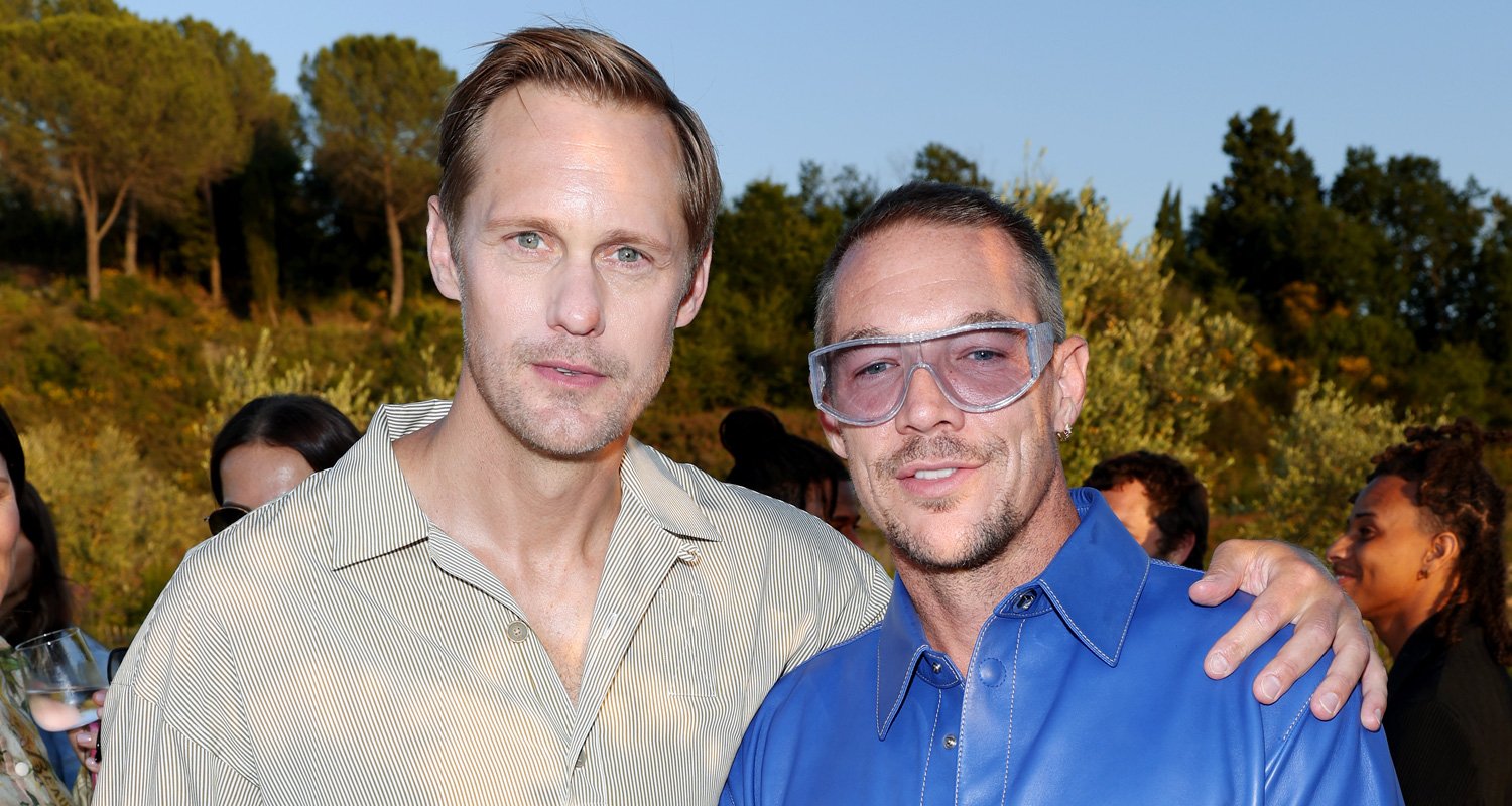 Alexander Skarsgard Hangs Out with Diplo at Fendi Men’s Show in Italy ...