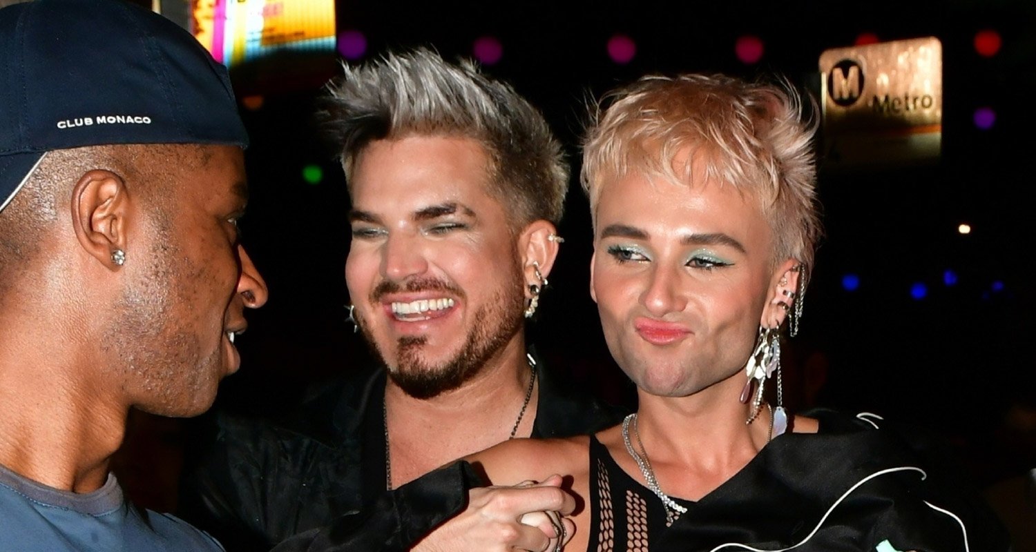 Adam Lambert & Boyfriend Oliver Gliese Hit the Town for Fun Night Out ...