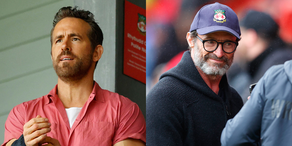Hugh Jackman Supports Ryan Reynolds’ Soccer Team During Pause on ...