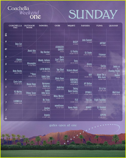 Coachella 2024 Set Times Revealed, Surprise Performer Added to Lineup ...