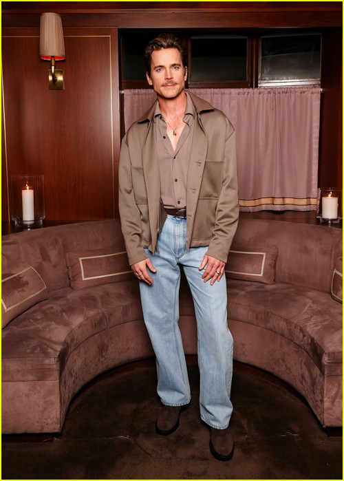 Matt Bomer Sports New Mustache at Tod’s Event with Kerry Washington ...