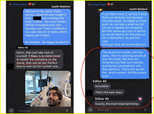 Every Text Message From Justin Baldoni’s Lawsuit Against the ‘New York ...