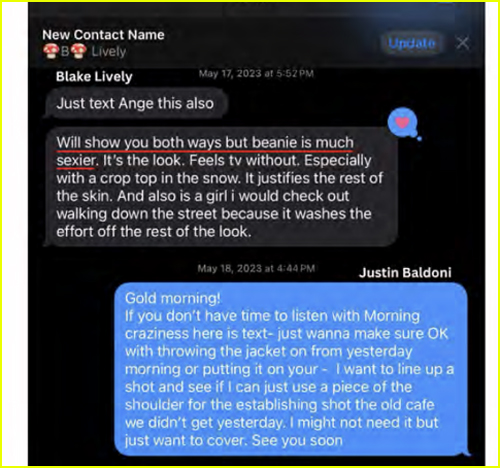 Every Text Message From Justin Baldoni’s Lawsuit Against the ‘New York ...