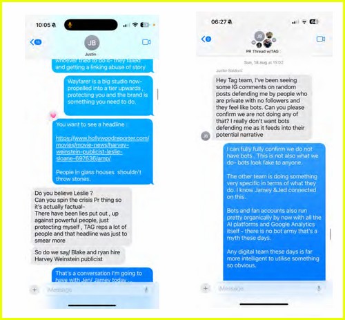 Every Text Message From Justin Baldoni’s Lawsuit Against the ‘New York ...