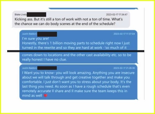 Justin Baldoni & Ryan Reynolds’ Alleged 2023 Text Message Exchange ...