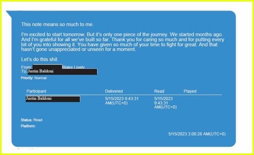 Justin Baldoni & Blake Lively’s Alleged Text Messages: Every Screen ...