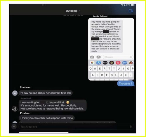 Justin Baldoni & Blake Lively’s Alleged Text Messages: Every Screen ...