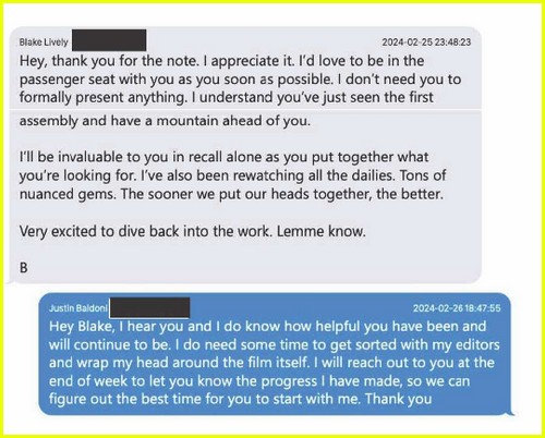 Justin Baldoni & Blake Lively’s Alleged Text Messages: Every Screen ...