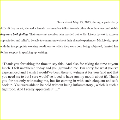 Blake Lively’s Newest Alleged Text Messages, Including Her & Ryan ...