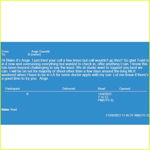 Blake Lively’s Newest Alleged Text Messages, Including Her & Ryan ...