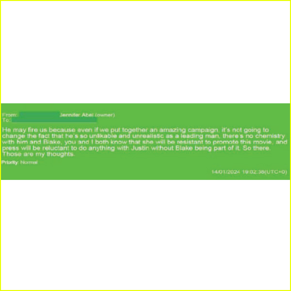 Blake Lively’s Newest Alleged Text Messages, Including Her & Ryan ...