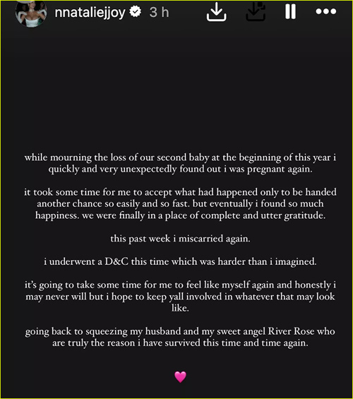 Nick Viall’s Wife Natalie Joy Suffers Second Miscarriage in Less Than a ...